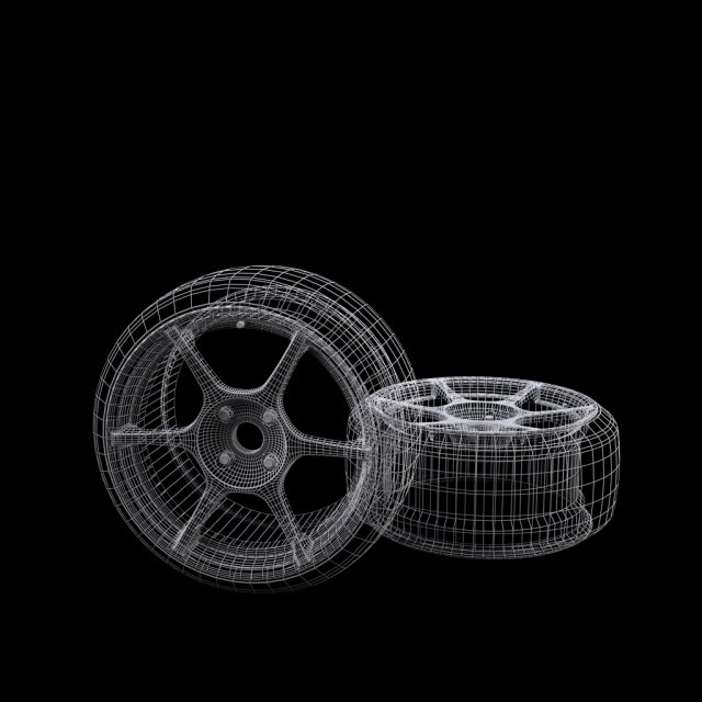 Buddy club p1 racing rims 3D Model in Sport Cars 3DExport