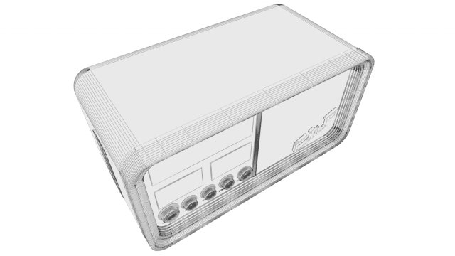 old time radio 3D Model in Audio 3DExport