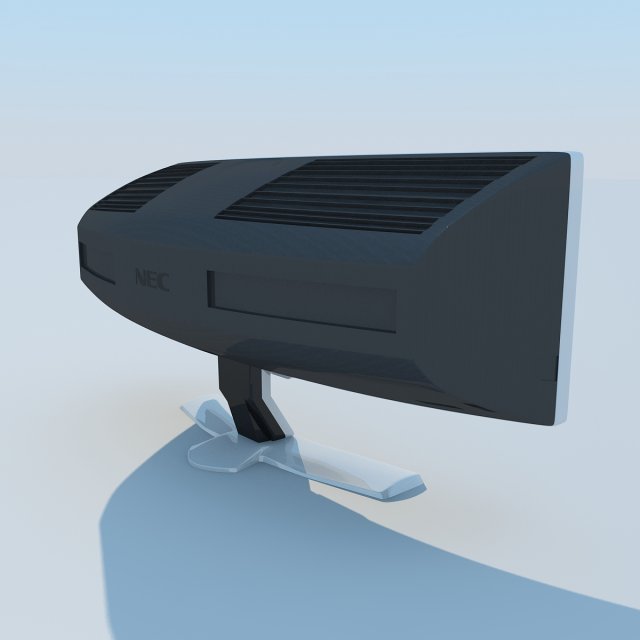 nec crv43 lcd display max 2011 3D Model in Video 3DExport