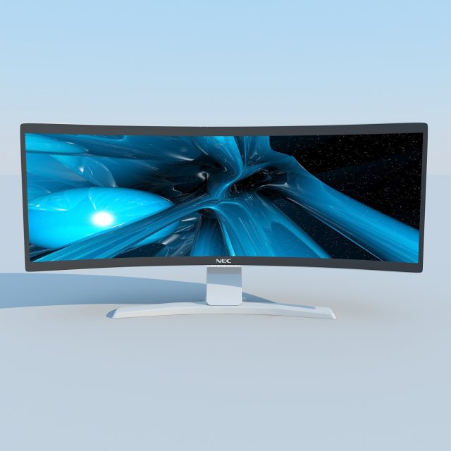 nec crv43 lcd display max 2011 3D Model in Video 3DExport
