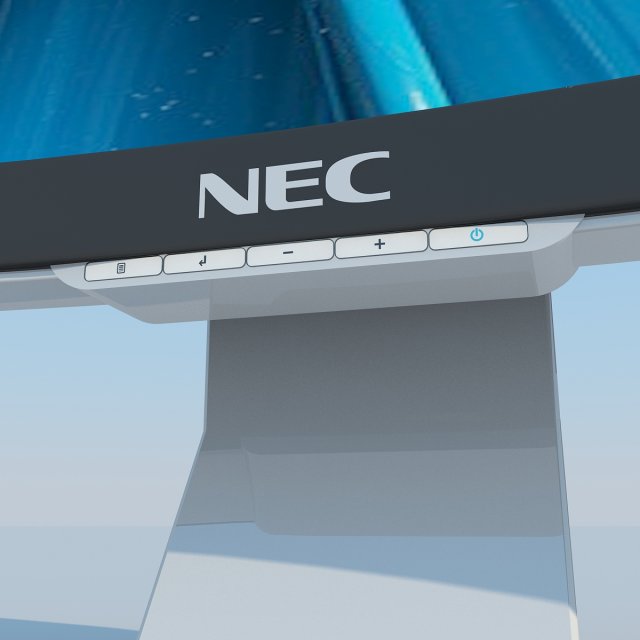 nec crv43 lcd display max 2011 3D Model in Video 3DExport