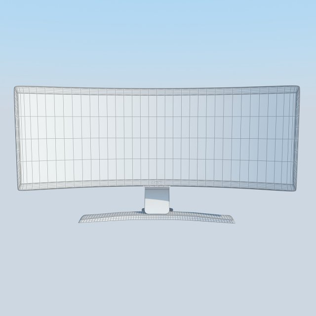 nec crv43 lcd display max 2011 3D Model in Video 3DExport