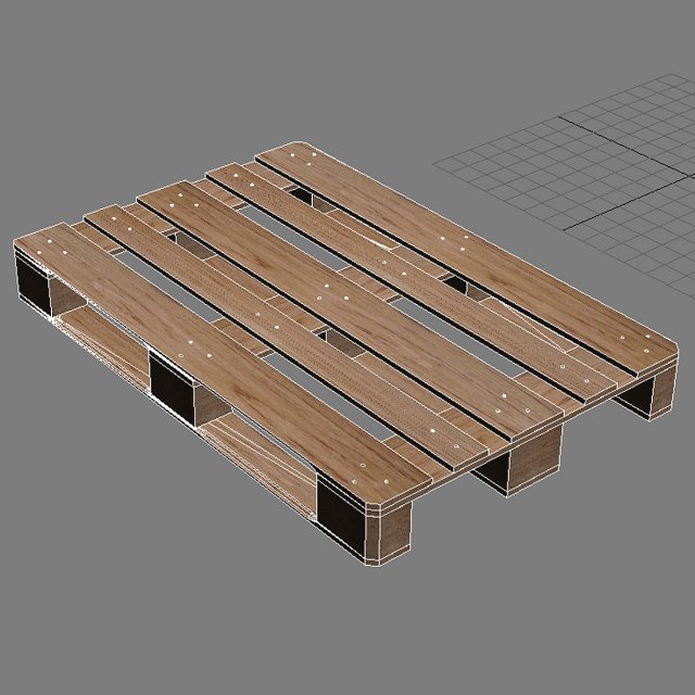 wood pallets 3D Model in Shipping Containers 3DExport