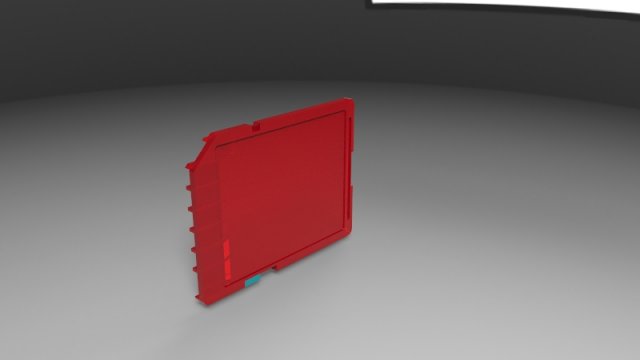sd card 3D Model in Computer 3DExport