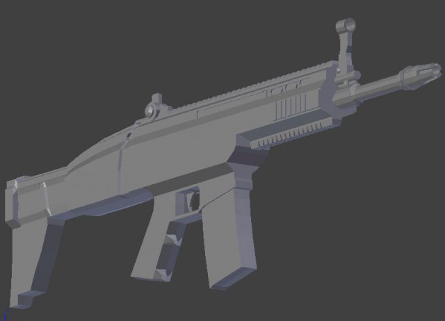 scar l machine 3D Model in Machine Gun 3DExport