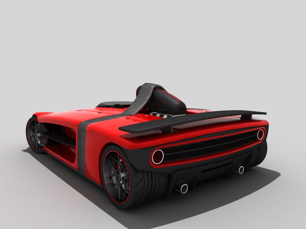 one seat concept car 3D Models in Sport Cars 3DExport