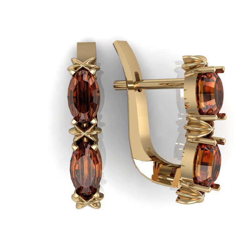 earring 3D Model in Jewellery 3DExport