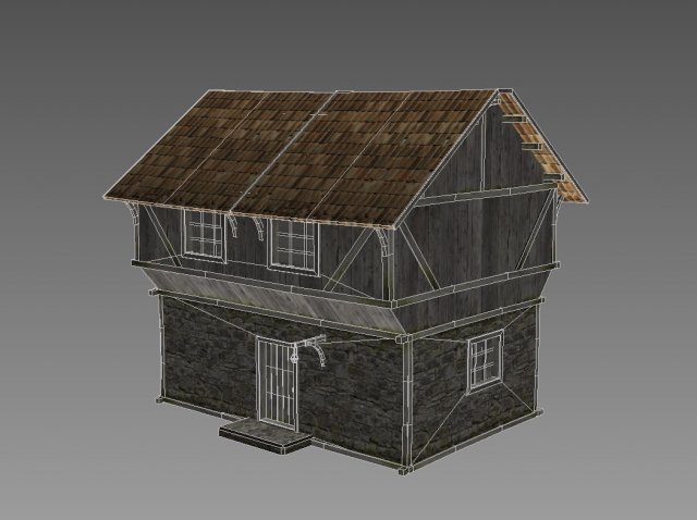 medival house 3D Model in Buildings 3DExport