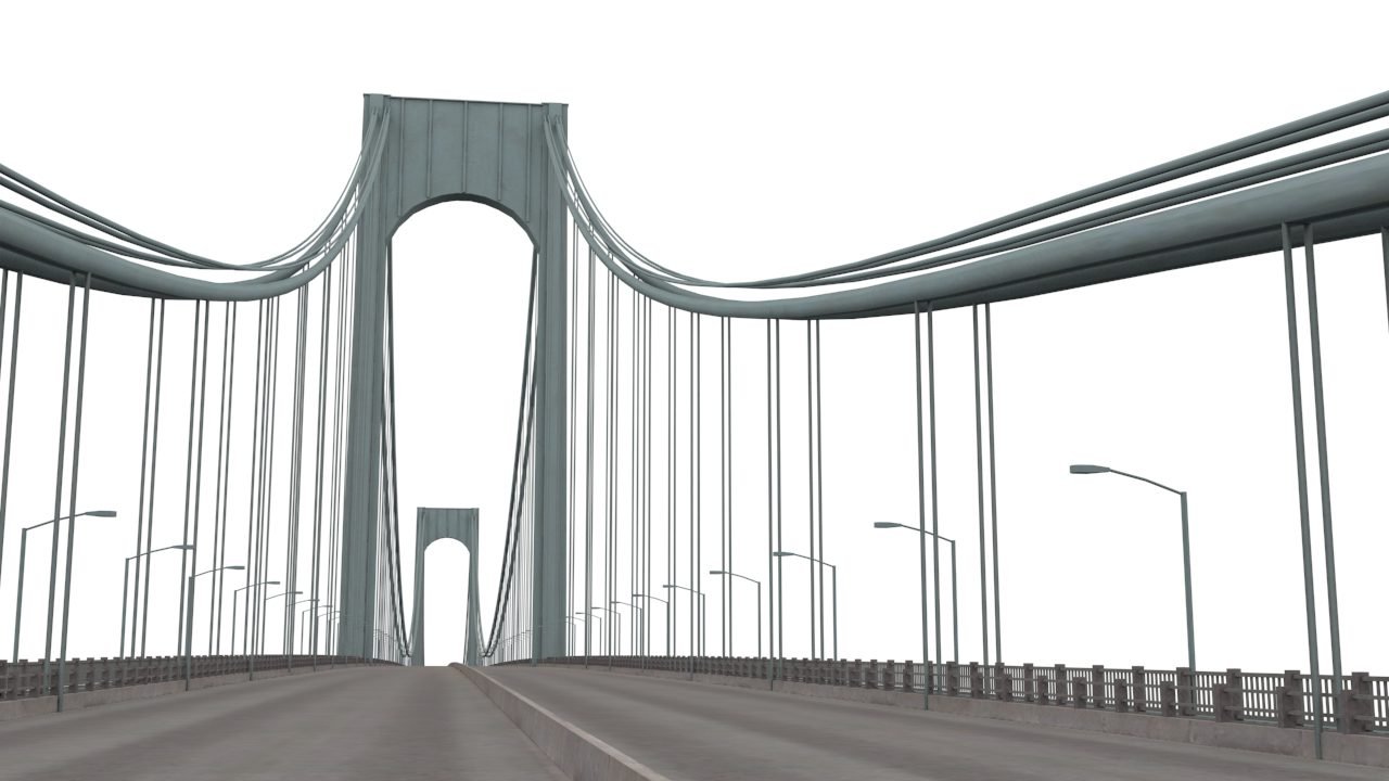 verrazano narrows bridge 3D Models in Bridge 3DExport
