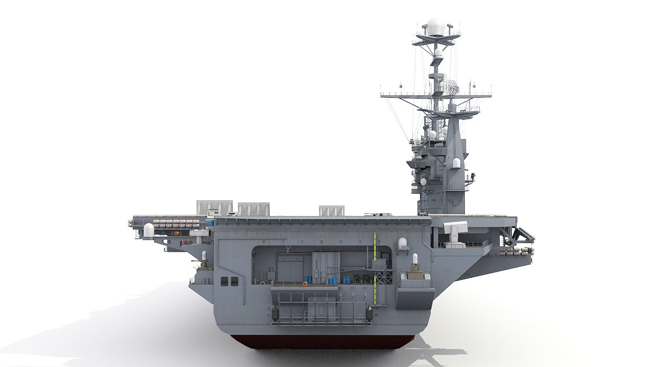 Aircraft carrier 3D Model in Cruiser 3DExport