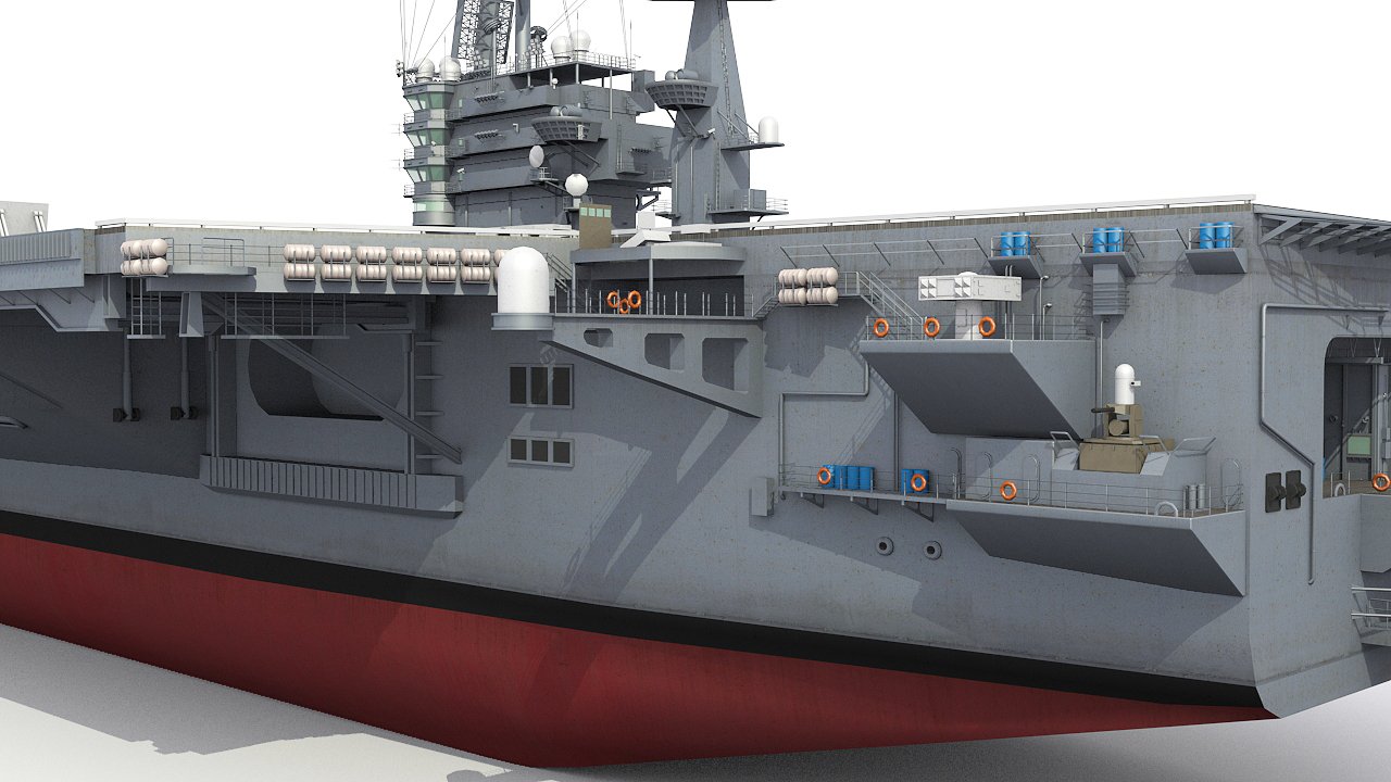 Aircraft carrier 3D Model in Cruiser 3DExport