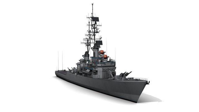 uss leahy dlg-16 3D Model in Cruiser 3DExport