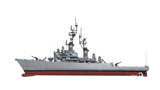 uss leahy dlg-16 3D Model in Cruiser 3DExport