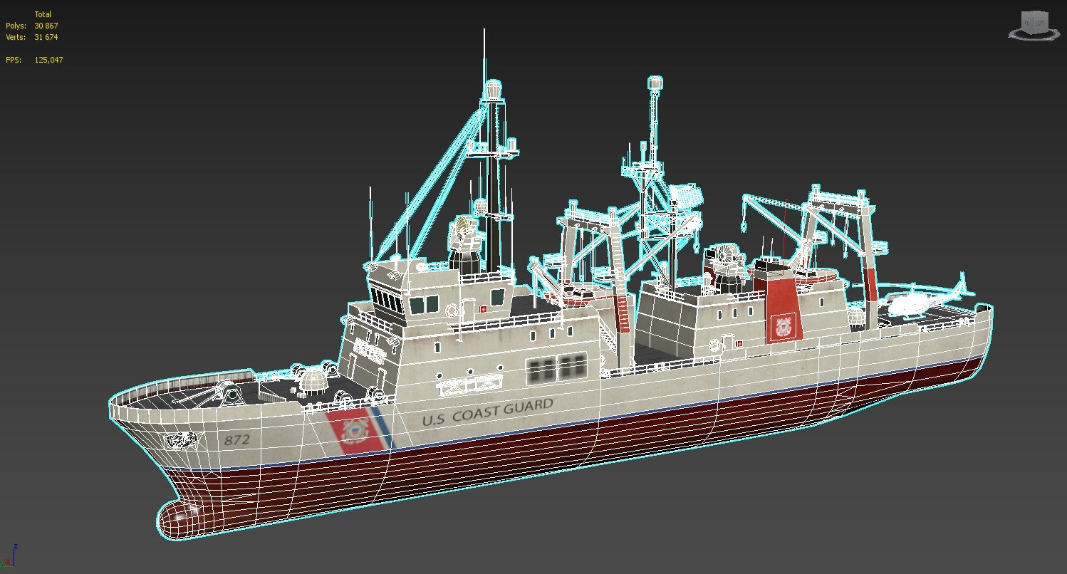 Coast Guard 3D Model in Patrol Boat 3DExport