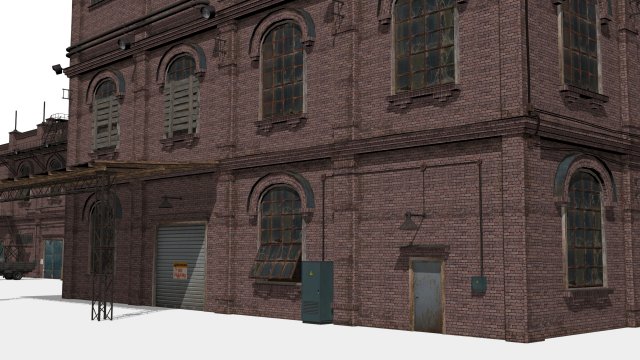 Old factory 3D Model in Buildings 3DExport