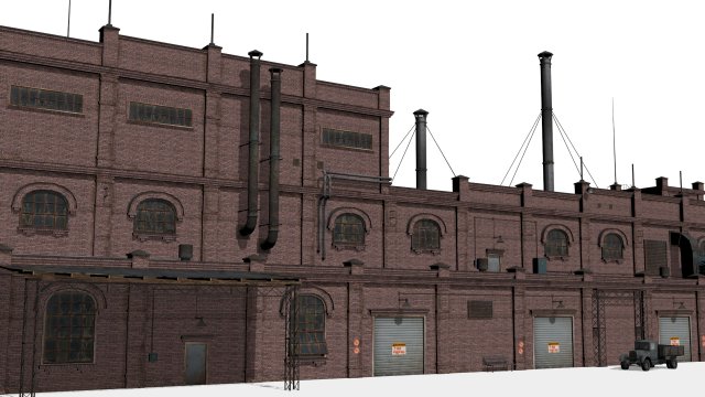 Old factory 3D Model in Buildings 3DExport