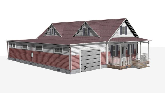 House 3D Model in Buildings 3DExport