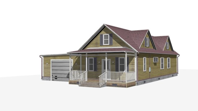 House 3D Model in Buildings 3DExport