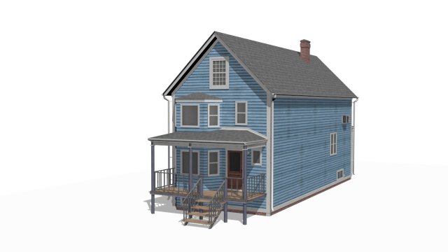 Wooden House 3D Model in Buildings 3DExport