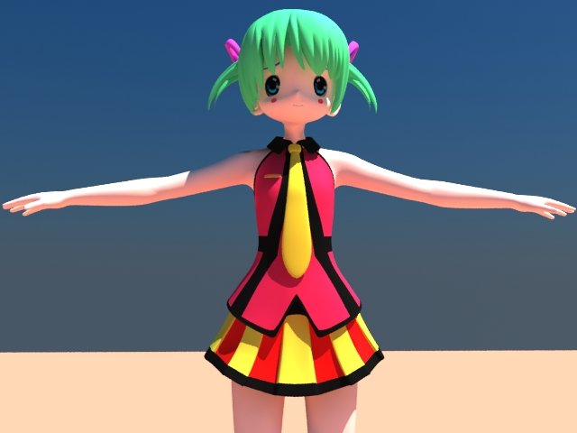 Mayrin 3D Model in Cartoon 3DExport