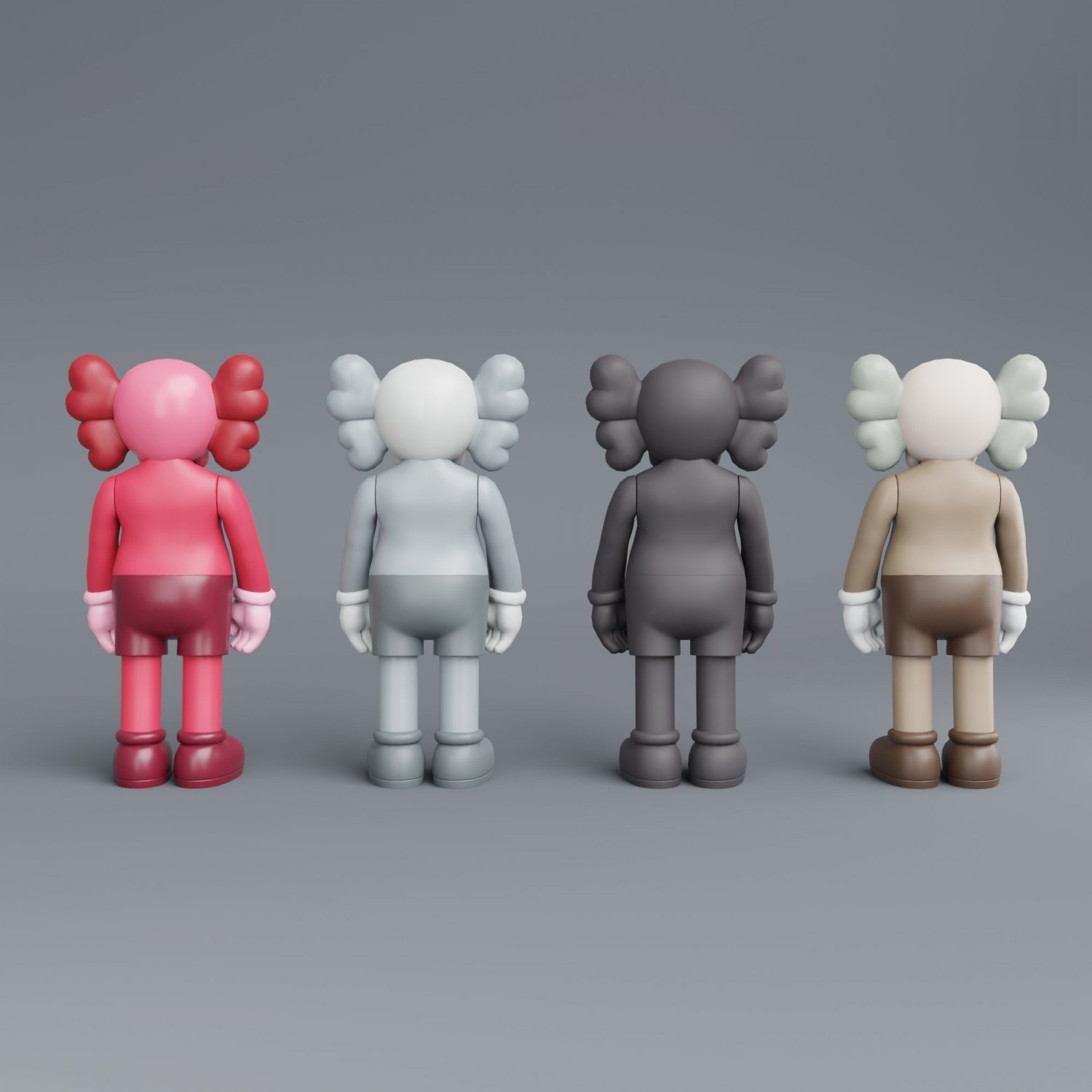 KAWS Flayed Lowpoly PBR 3D Model in Cartoon 3DExport