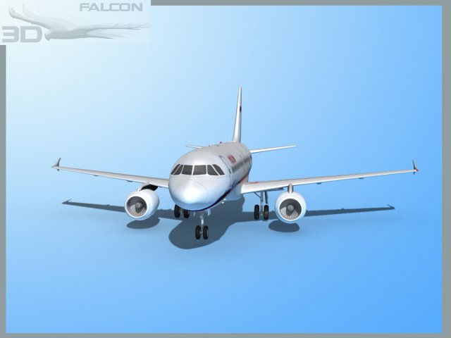 falcon3d a319 poccnr rossiya 3D Model in Commercial 3DExport