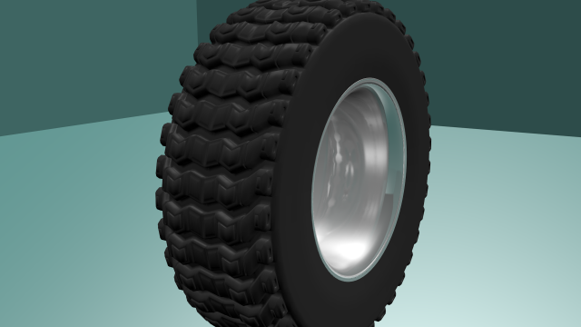 mud terrain tire 3D Model in Parts of auto 3DExport