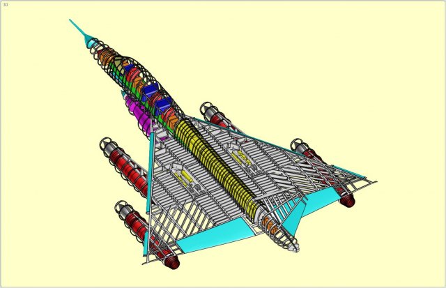 B-58 Strategic Aircraft Solid Assembly Model 3D Model in Bomber 3DExport