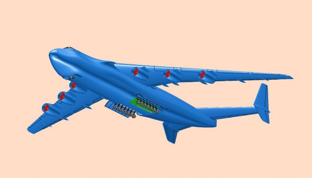 Antonov An-225 Cargo Aircraft Solid Assembly Model 3D Model in ...