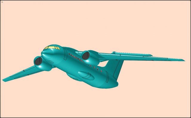 Antonov An-148 Aircraft Solid Assembly Model 3D Model in Commercial ...