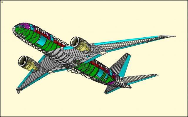Boeing 787-800 Dreamliner Solid Assembly Model Free 3D Model in ...