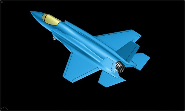 The USAF F-35A Solid Assembly Model Free 3D Model in Fighter 3DExport