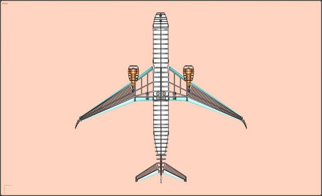 Airbus A350-900 Commercial Aircraft Solid Assembly Model Grátis Modelo ...
