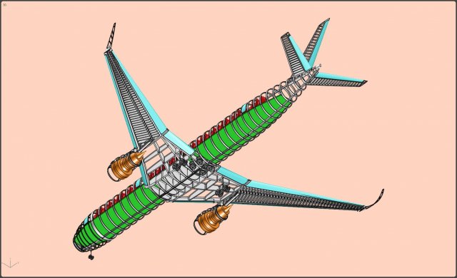 Airbus A350-900 Commercial Aircraft Solid Assembly Model Ücretsiz 3D ...