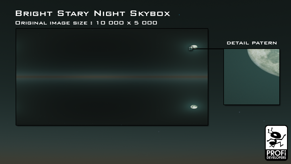 Bright Starry Night Skybox 3D Model in Skies 360 3DExport