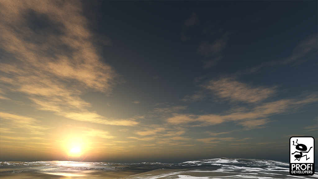 classical sunset skybox CG Textures in Skies 360 3DExport