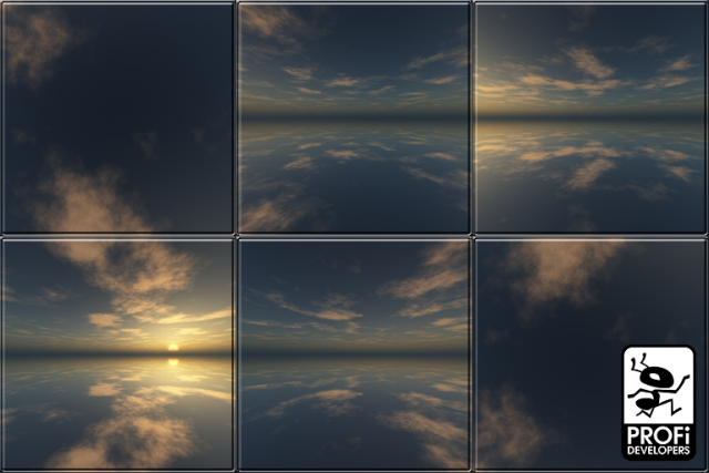 classical sunset skybox Tekstur CG in Skies 360 3DExport