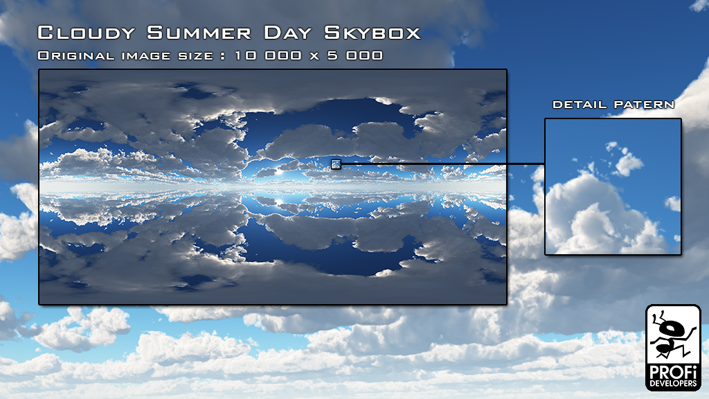 cloudy summer day skybox CG Textures in Skies 360 3DExport
