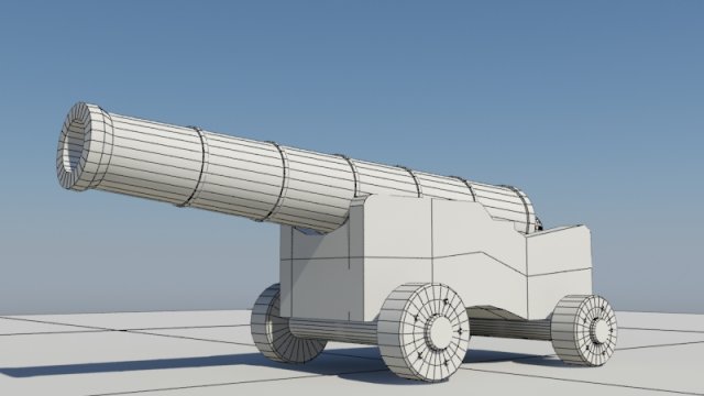 cannon 3D Model in Heavy Weapon 3DExport