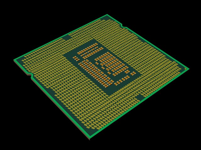 cpu 3D Model in Computer 3DExport