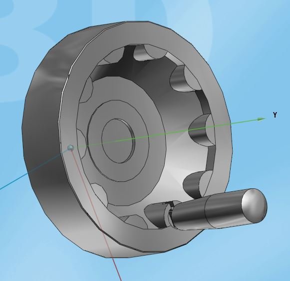 deep joint hand wheel 3D Model in Parts 3DExport