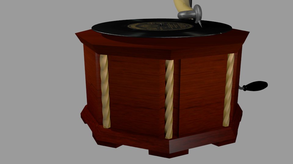 gramophone 3D Models in Other 3DExport