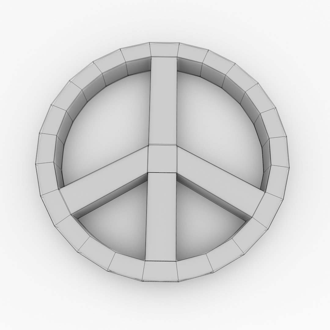 peace symbol 3D Models in Other 3DExport
