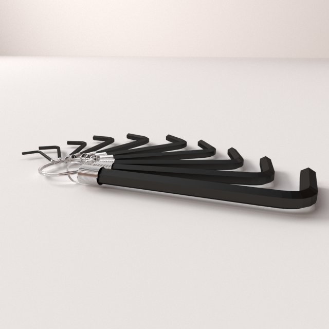 allen key 3D Model in Household Items 3DExport