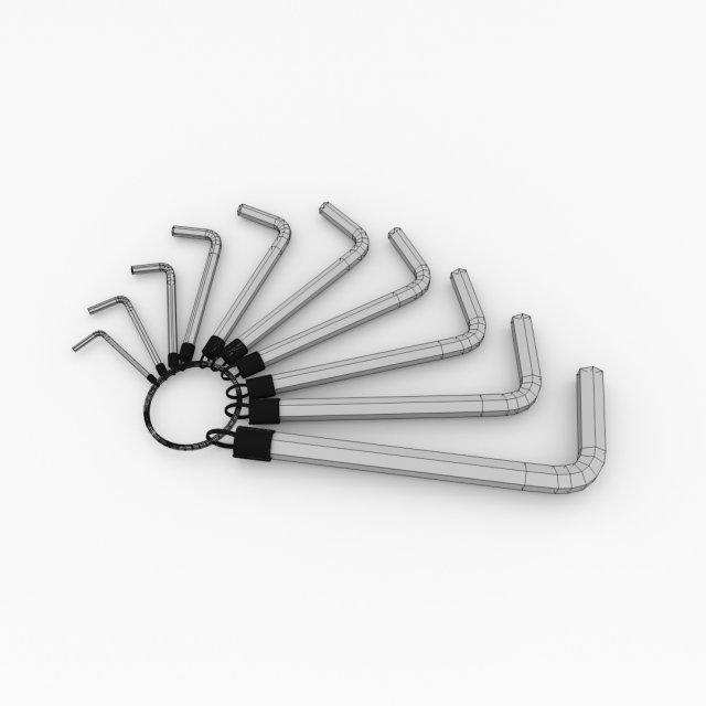 allen key 3D Model in Household Items 3DExport