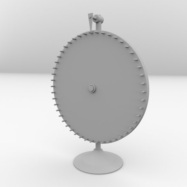 spinning wheel 3D Model in Casino Games 3DExport