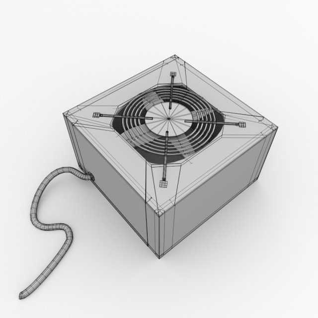 power supply unit 3D Model in Computer 3DExport