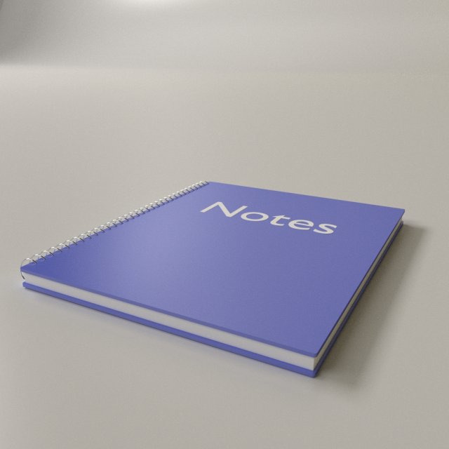 spiral notebook 3D Model in Other 3DExport