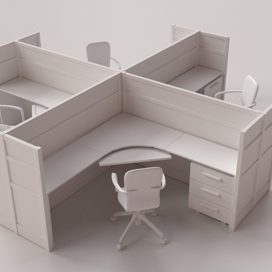 office cubicle 3D Models in Other 3DExport
