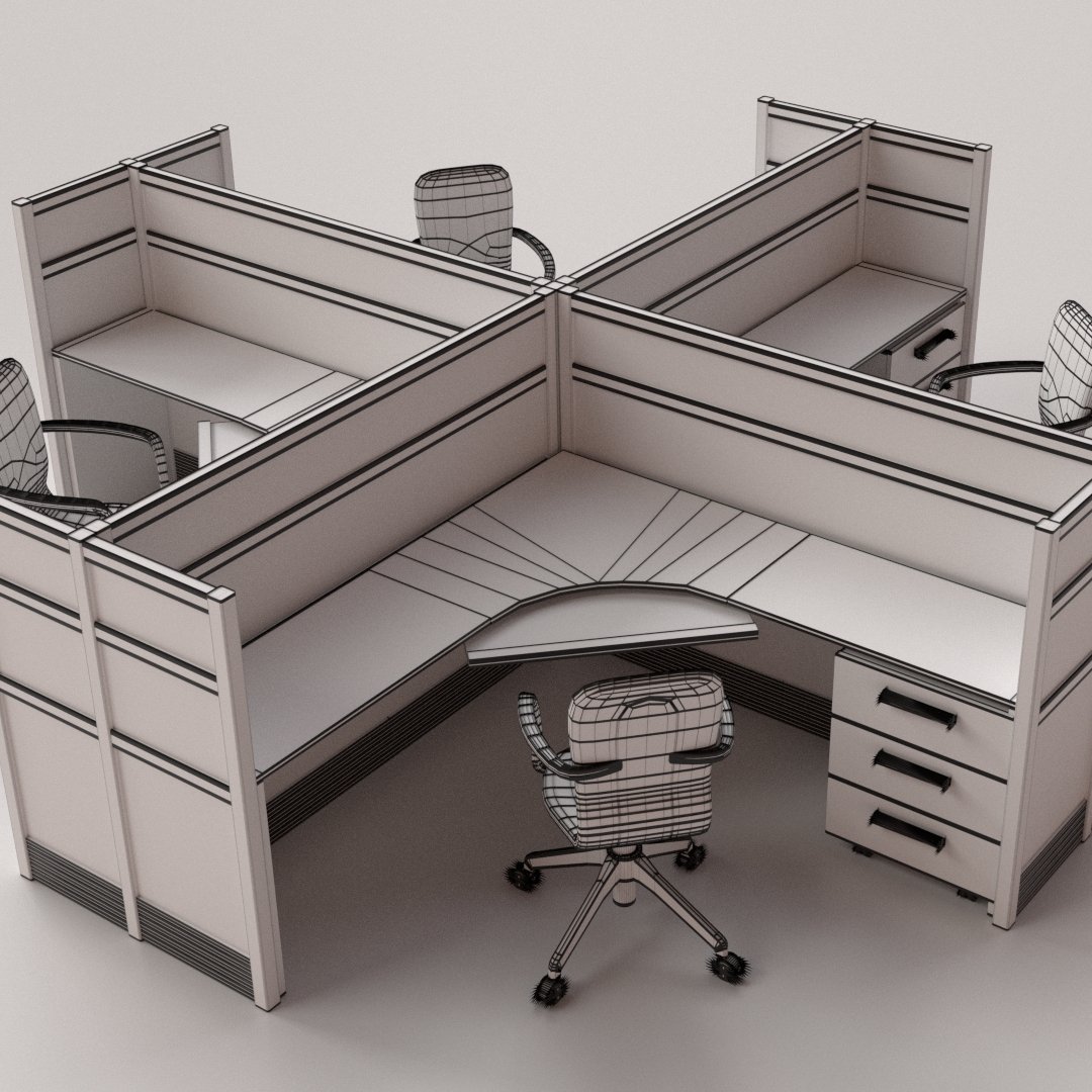 office cubicle 3D Models in Other 3DExport